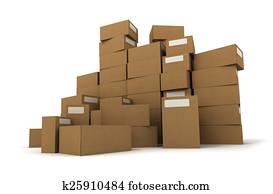 Pile of Boxes Drawing | jptm12 | Fotosearch