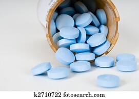 Pill bottle knocked over Picture | 172004 | Fotosearch