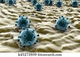 How Viruses Infect Cells Unlabeled Clipart | 9775b | Fotosearch