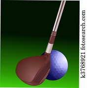 Golf tee Drawing | jba0593 | Fotosearch