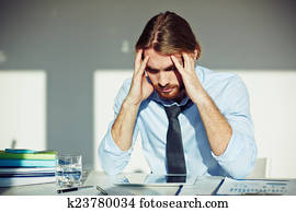 Nervous work Stock Image | k12368483 | Fotosearch