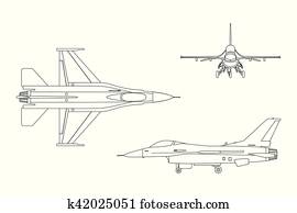 F-14 front side Clipart | 03p0194 | Fotosearch