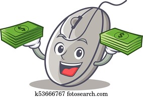 Mouse with money Clip Art | mo01p006 | Fotosearch