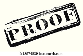 Proof stamp Clip Art | k15376109 | Fotosearch