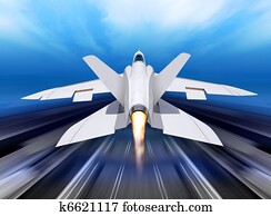 Jet Fighter Aircraft Mesh Stock Illustration | k11792498 | Fotosearch