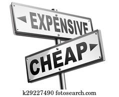 Cost Versus Stock Illustration | cost_vs | Fotosearch