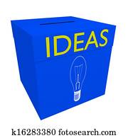 Feedback Suggestion Box Collecting Thoughts Ideas Clip Art | k13613461 ...