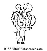 Man on fire Clipart | tjo0030 | Fotosearch