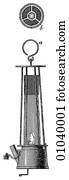Industry & Technology -line art Mining Illustration The Davy Safety ...