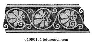 Patterns & Motifs - Ancient Greece - line art Ornamented Band, 500 ...