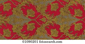 Patterns & Motifs - England - line art Ceramic Tile design c. 1850 ...