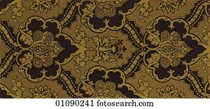 Patterns & Motifs - England - line art Ceramic Tile design c. 1850 ...