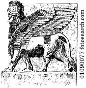 Patterns & Motifs - line art Assyrian Ornament c. 1300BC Assyria is an ...