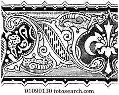 Patterns & Motifs - line art Persian Tile Panels (1500-1700) Persia is ...