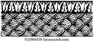 Patterns & Motifs - line art Persian Tile Panels (1500-1700) Persia is ...