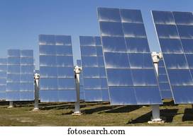 "Cylindrical parabolic collectors, generating energy at a solar energy ...