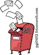 Red post box, London Stock Image | is098uq5e | Fotosearch