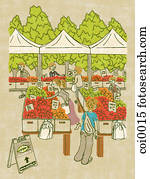 Illustration of people doing outdoor activities Clip Art | vmo0741 ...