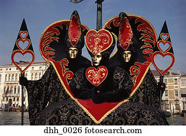 Portrait of two people in masquerade costumes Picture | dhh_0024 ...