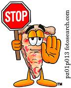 Star with stop sign Clipart | st01p013 | Fotosearch