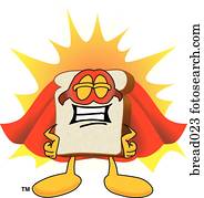 Carrot Super Hero Drawing | carrot023 | Fotosearch