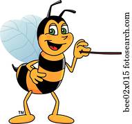 Bumble Bee 2 Running Clip Art | bee02x001 | Fotosearch