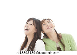 Portrait of two female friends Stock Image | u16634090 | Fotosearch