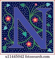 Nabel Capital D Clipart | u19279243 | Fotosearch