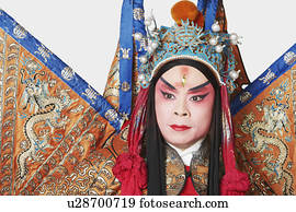 Close-up of a male Chinese opera performer Stock Photo | u20024598 ...