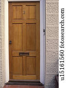 Close-up of front door of traditional Victorian house Stock Photograph ...