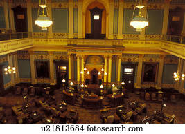State Capitol, State House, Lansing, MI, Michigan, Senate Chamber ...