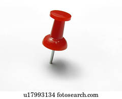 Stock Photo of Push, pins, pin, office, object, drawing, tack u21567123 ...
